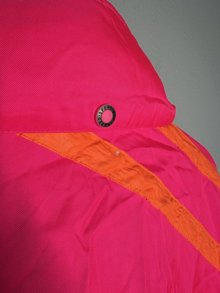 Obermeyer Ski Jacket Mens Large Pink Caribou Anorak Pullover Snowboard ...