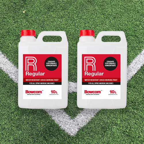 2 x 10 Lt Concentrate Bowcom Heavy Duty Pitch Line Marking Paint White ...