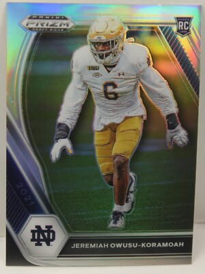 2021 Panini Prizm Draft Picks Silver Prizm Card #147 - Jeremiah Owusu ...