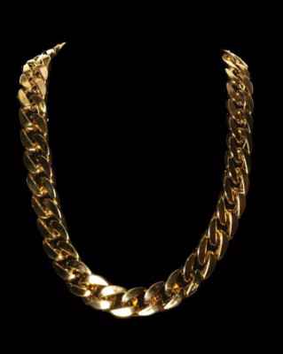 90s Gold Chain-Thick Costume Accessory Gangster Hip Hop | eBay