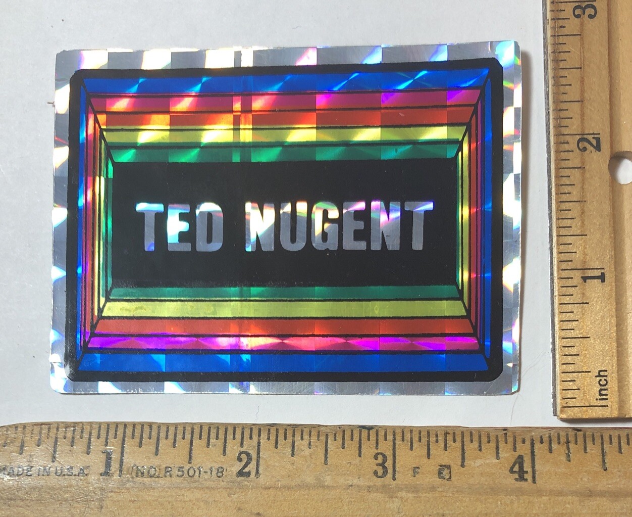 Vintage Ted Nugent Decal Sticker Prism Prismatic Rock Music | eBay