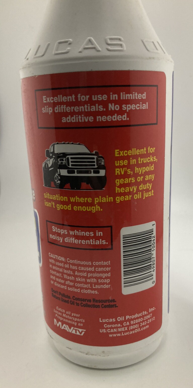 Lucas 10042 85w140 Gear Oil 1qt for sale online | eBay