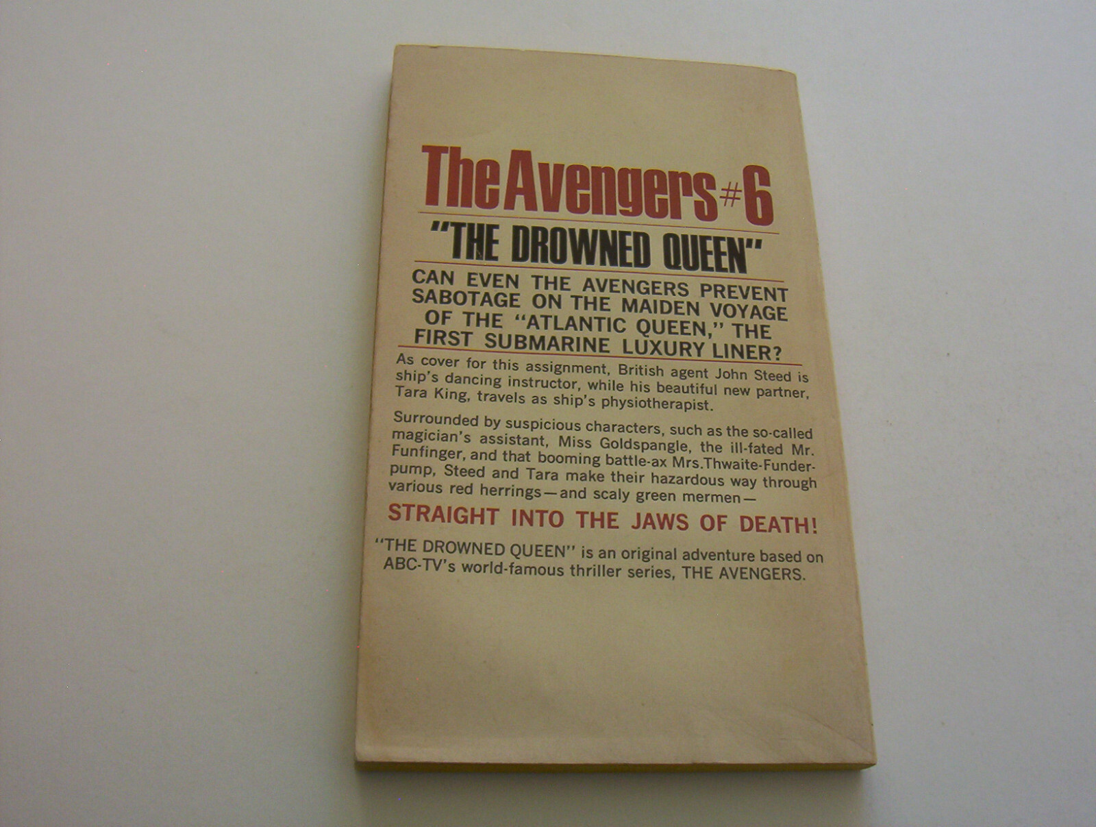 THE AVENGERS #6 "THE DROWNED QUEEN" 1968 KEITH LAUMER TV TIE-IN | eBay