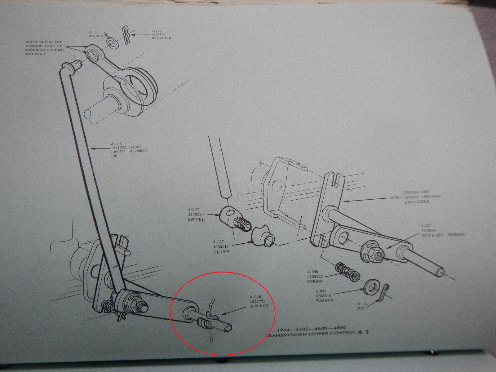 1964 1965 Buick Riviera Shift Linkage to Frame Bushing 64 65 NEW 1964 ...