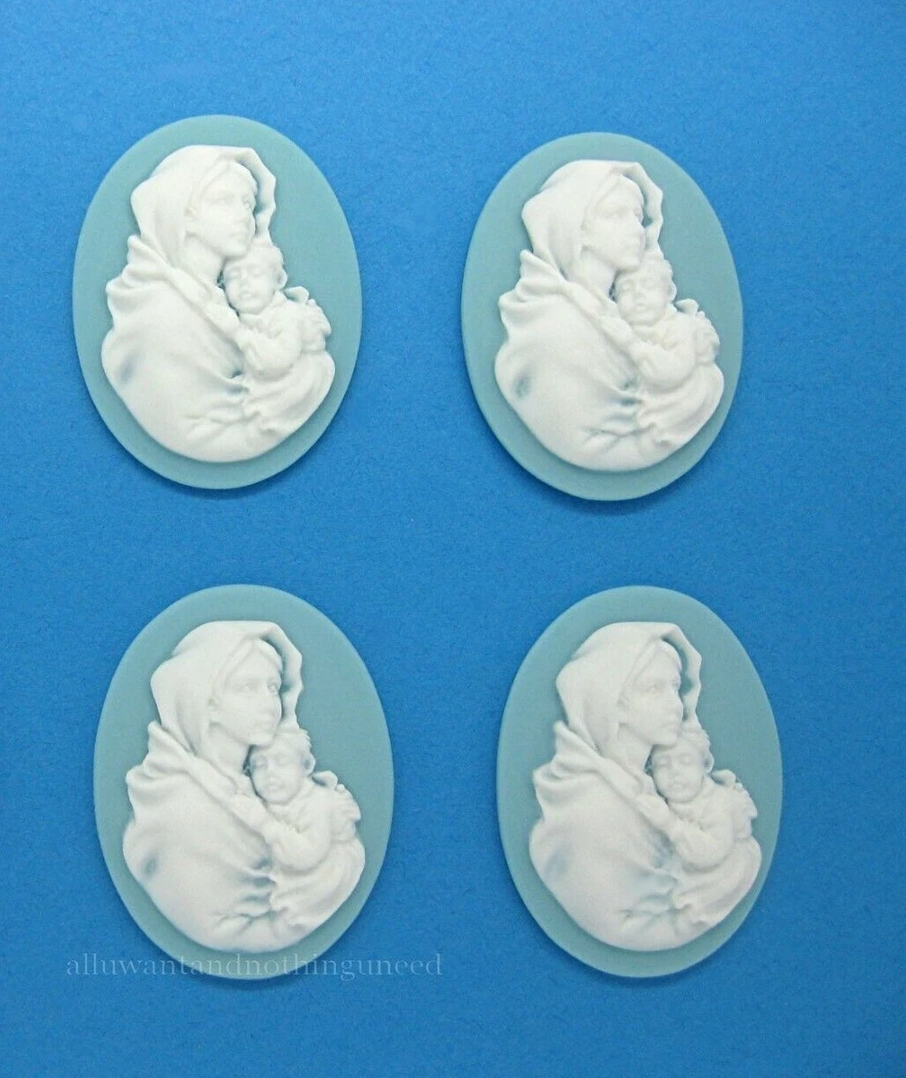 Mother Baby Jewelry Carvings