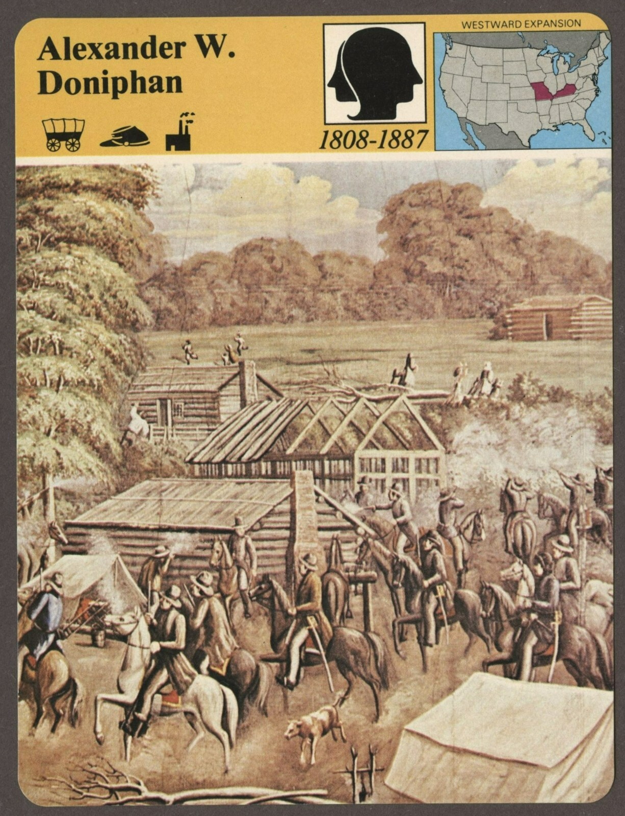 Alexander W Doniphan Story of America Old West History Card | eBay