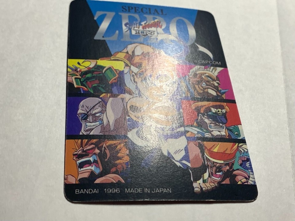 Adon Street Fighter ZERO Arcade capcom Card 1995 JAPAN GAME CARDDASS No ...
