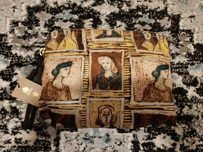 Burberry Large Zip-Top Framed Heads Print Pouch | eBay