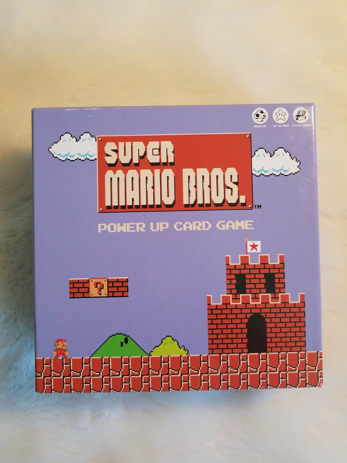 Super Mario Bros Power Up Card Game USAopoly 3 to 8 Players Age 8 Plus ...