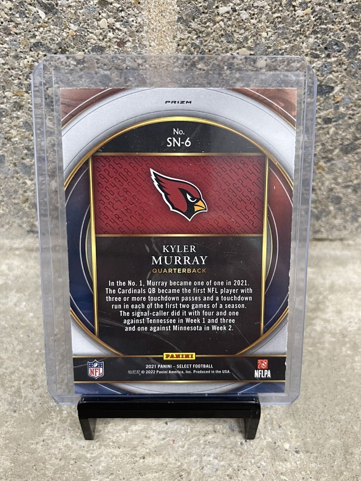 2021 Select Football Kyler Murray Numbers Silver Prizm #SN-6 Arizona ...