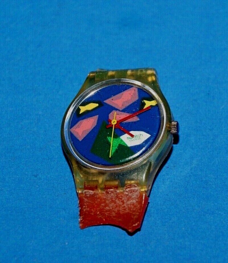 Vintage Swatch Watch Aqua Dream 1986 For Parts or Re… - Gem