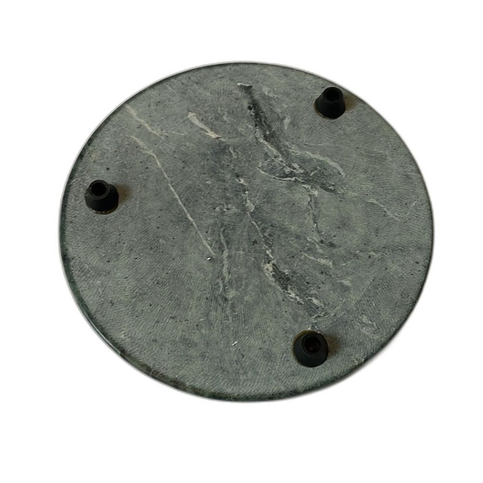 Arthur Court marble wine bottle coaster & cheese plate w/ rabbit cheese ...