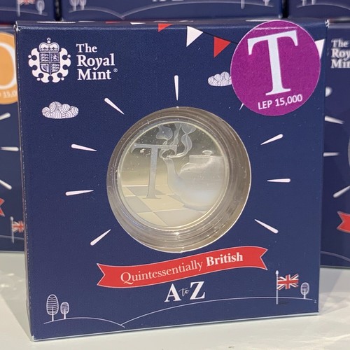 🟢 2018 10p Coins Silver Proof A-Z Royal Mint Alphabet Letters British ...