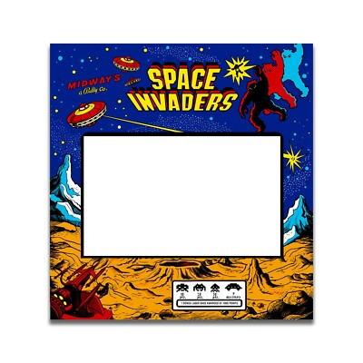 Space Invaders Arcade Decal Kit Sticker Bezel Replacement Set 3M Vinyl ...