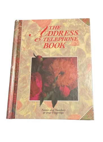 Vintage Address And Telephone Book Retro Stationary Y2K Circa 1992 | eBay