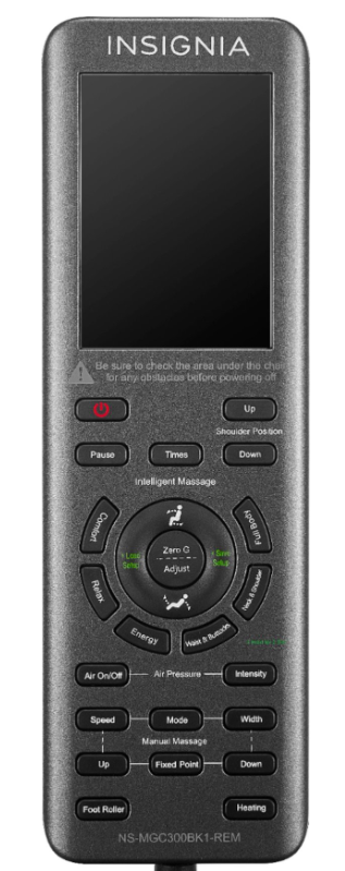 Insignia™ - 2D Zero Gravity Full Body Massage Chair - Black with Silver ...