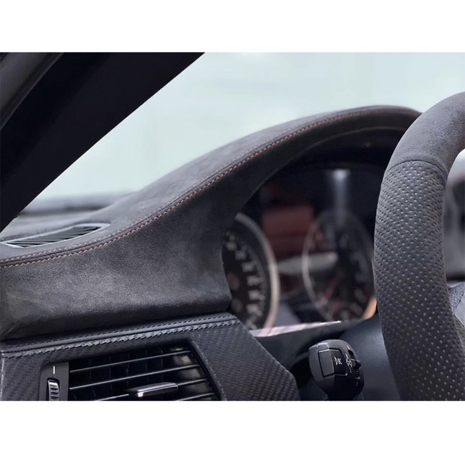 BMW E90 E92 E93 full suede alcantara dash cover for double hump | eBay
