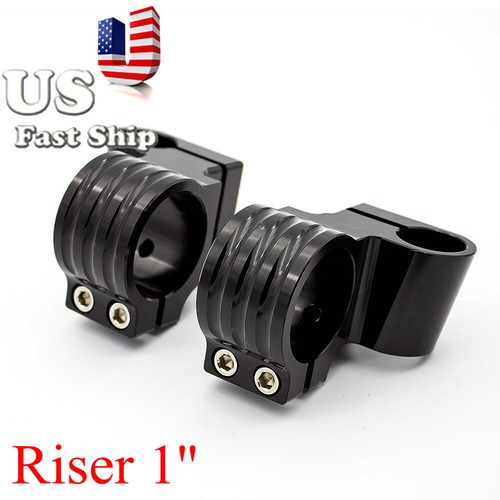 CNC Motorcycle Universal Riser Clip On Ons Fork Clamp Handle Bar ...