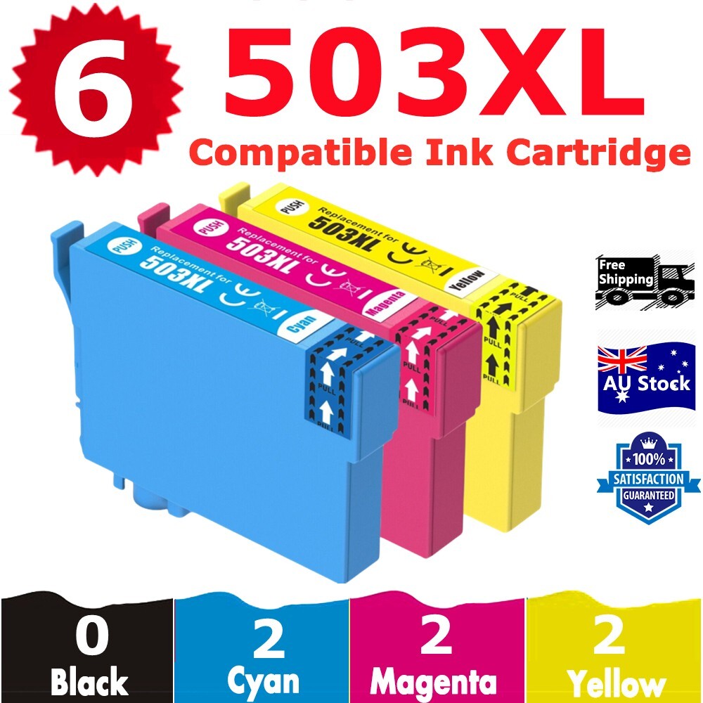 6X Compatible 503XL Colour Ink Cartridge For Epson XP-5200 WF-2960 ...