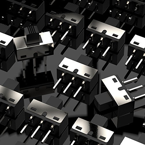 20Pcs Vertical Slide Switches Micro High Knob 3 Pin 2 Position 1P2T ...