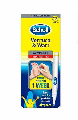 SCHOLL Verruca & Wart Complete Treatment Pen 2ml - Easy One Click ...