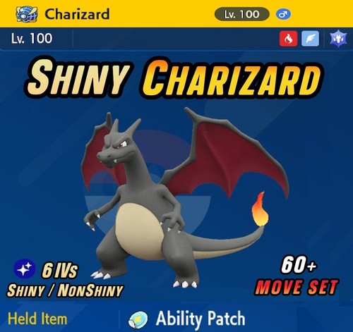 Shiny Charizard - 6IV - Expert Belt - Battle Ready - Pokemon Scarlet ...