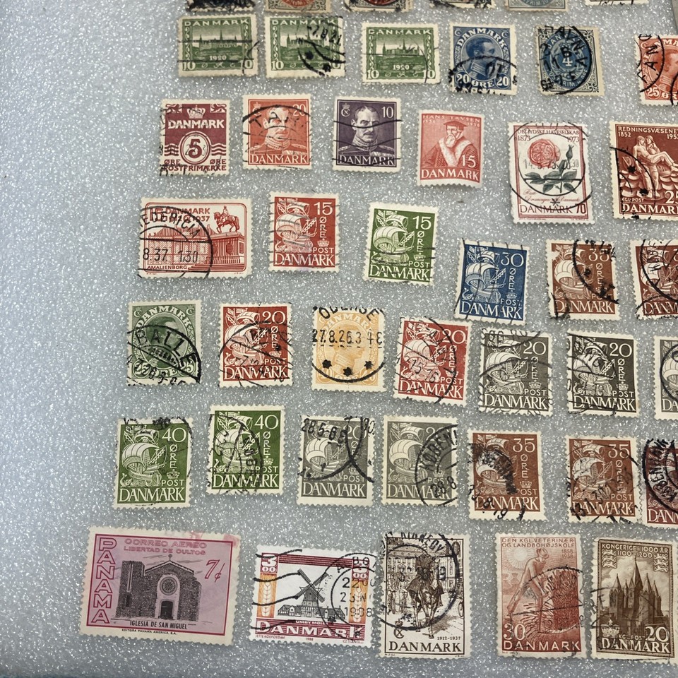 55 USED/HR Vtg. Denmark Royalty Stamps, 1875-1975- incl. many RARE! A ...