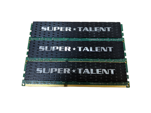 SUPER TALENT 6GB Kit (3x2GB) W133UB2G8 DDR3 1333 CL8 Desktop RAM Tested ...