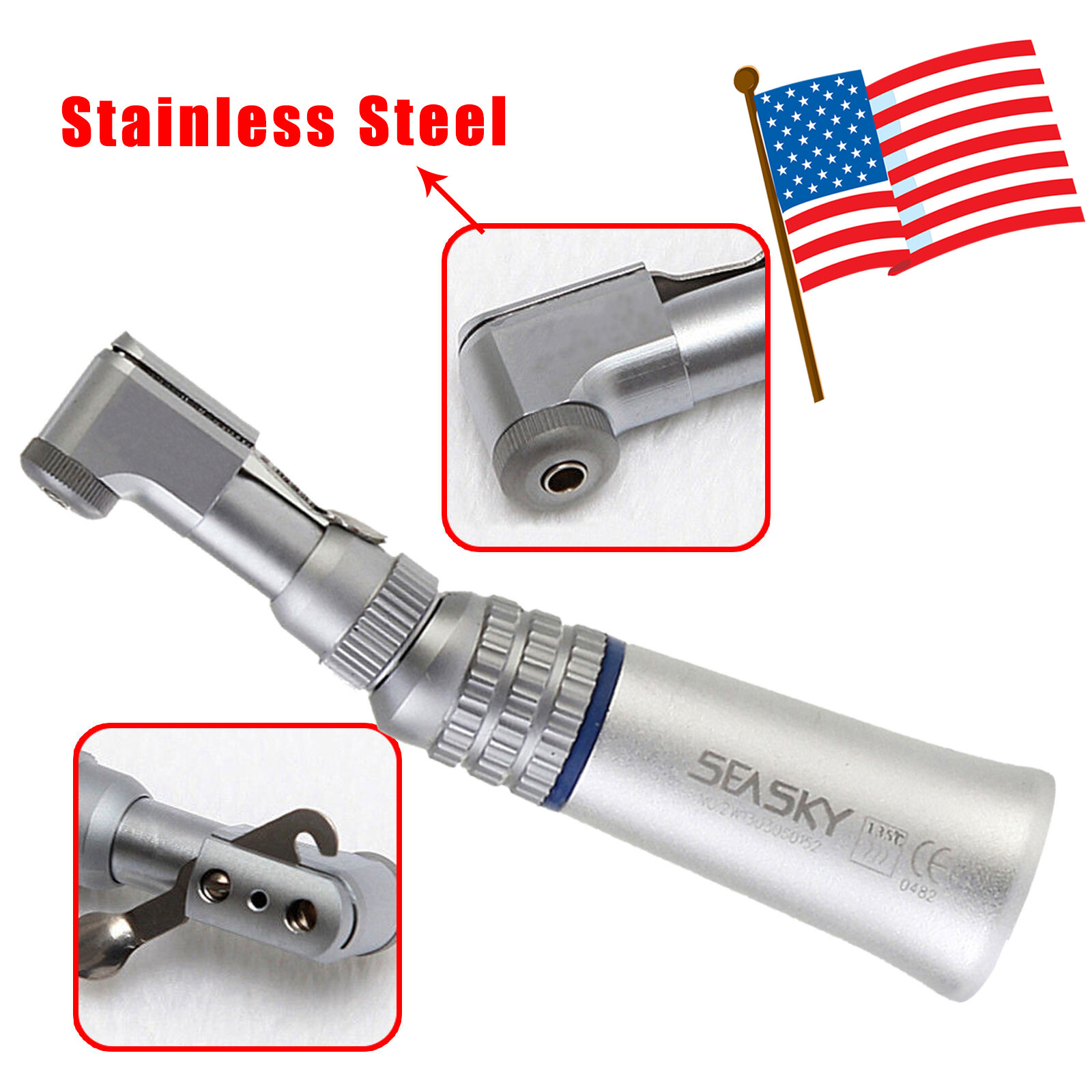 NSK Style Dental Slow Low Speed Contra Angle Handpiece Latch E-Type ...