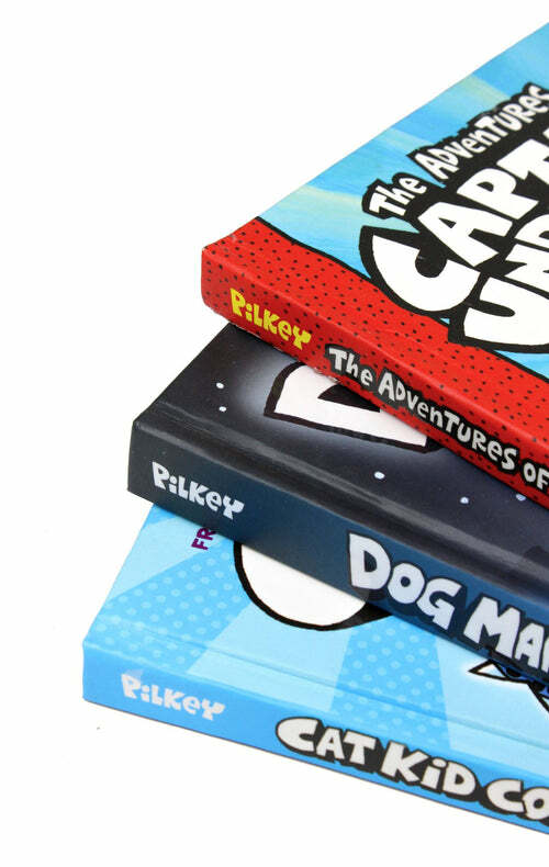Dav Pilkey's Hero Collection 3 Books Boxed Set Captain Underpants, Dog ...
