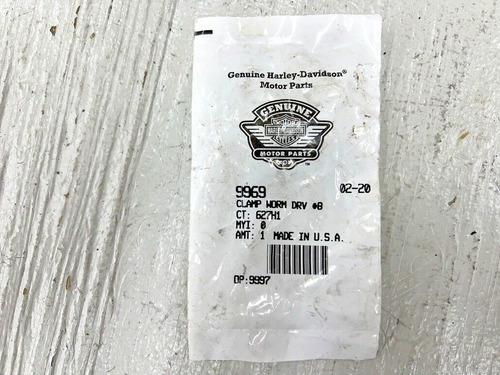 GENUINE HARLEY DAVIDSON 9969 WORM DRIVE CLAMP | eBay