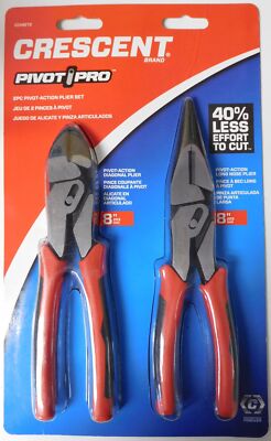 Crescent CCASET2 Pivot Pro Compound Action 8" Long Nose And Diagonal ...
