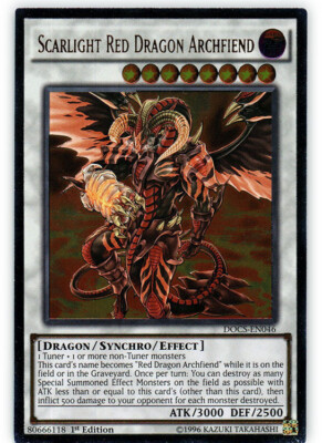 Scarlight Red Dragon Archfiend - DOCS-EN046 - Ultimate Rare - 1st ...