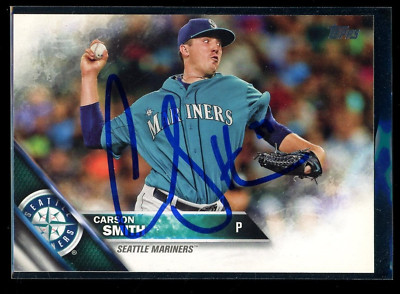 2016 Topps CARSON SMITH Signed Card autograph auto RED SOX MARINERS | eBay