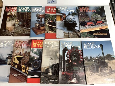 Live Steam Magazine 1988 Complete Year 12 Issues Train Boat Engine ...