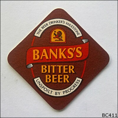 Banks's Bitter Beer The Beer Drinker's Milestone Mild Ale Coaster (B411 ...
