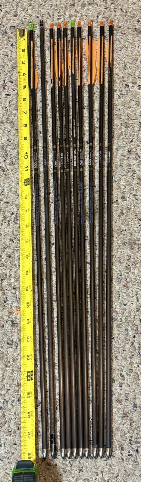 12- Easton ACC 3-39/ 440 Arrow Shafts w/ nocks & tips need Fletch | eBay