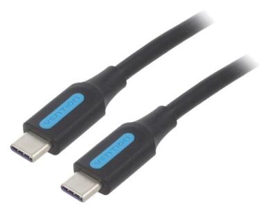 COTBH Cable USB 2.0 USB C Male Double Sided 2m Black 480Mbps VENTION ...