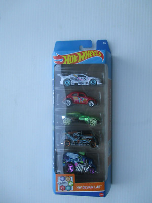 HOT WHEELS *HW DESIGN LAB* 5 Pack with VOLKSWAGEN BEETLE,COOL- ONE NEW ...