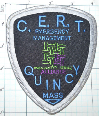 MASSACHUSETTS, QUINCY CERT EMERGENCY MANAGEMENT RESPONSE TEAM POLICE ...