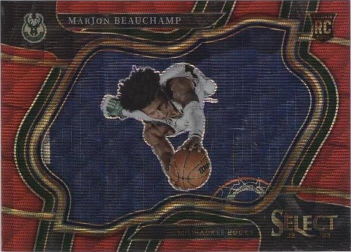 2022-23 Panini Select - Courtside MarJon Beauchamp #283 Red Wave Prizm ...