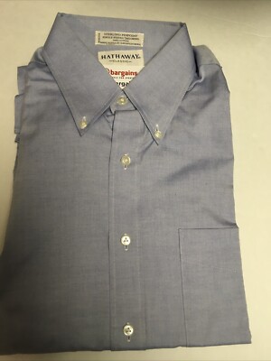 Vintage Hathaway Classic Men's Dress Shirt Long Sleeve NEW (Choose Size ...
