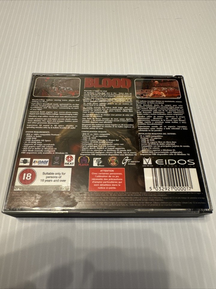 Blood PC CD-ROM GT Interactive Software (1997) DOS/ PC | eBay
