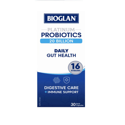 Bioglan Platinum Probiotic Gut Health Digestive Care 20 Billion ...