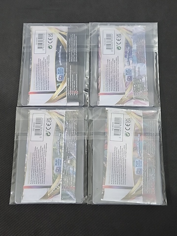 Pokemon Lost Origin Pack Art Set / 4x Factory Sealed Booster Packs (NEW ...