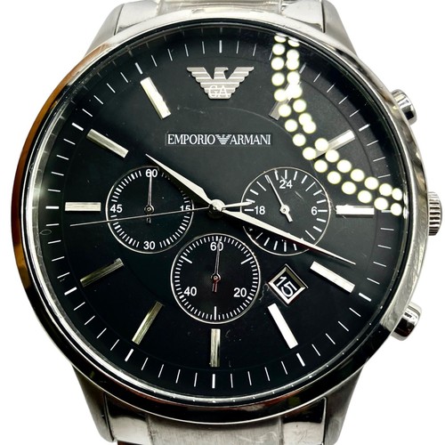 Emporio Armani Watch Sportivo Chronograph Black AR2460 112001 | eBay