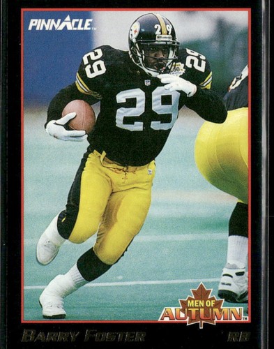 1993 Score Barry Foster Pinnacle Men of Autumn Pittsburgh Steelers #23 ...