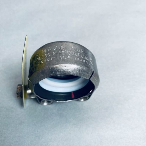 CHEMGLASS Stainless Steel 1” Beaded Process Pipe Coupling CG-1968-66 ...