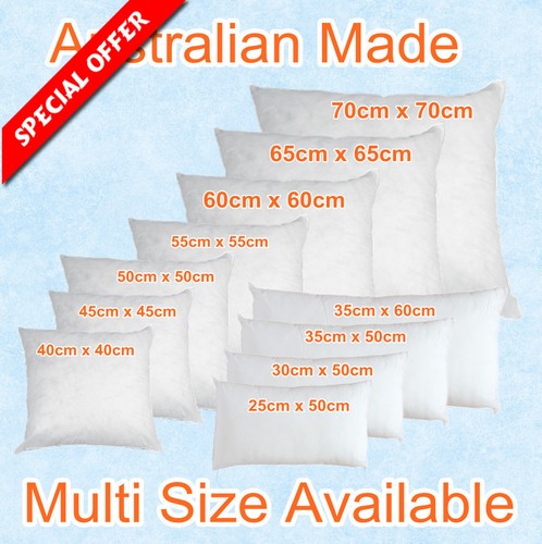 Aus Made New Cushion Inserts Premium Polyester Fibre Filling(13 Size ...