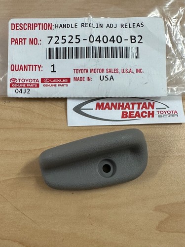 95-04 TACOMA RIGHT SEAT SIDE RECLINE HANDLE GRAY 72525-04040-B2 GENUINE ...